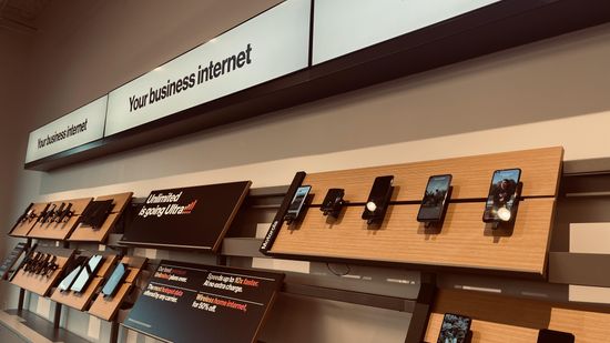 Cellular Items Sit On Display Verizon Editorial Stock Photo - Stock ...