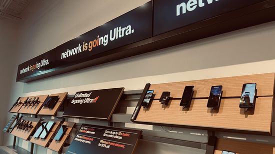 Cellular Items Sit On Display Verizon Editorial Stock Photo - Stock ...