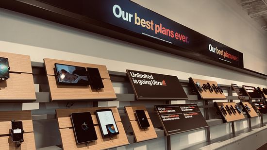 Cellular Items Sit On Display Verizon Editorial Stock Photo - Stock ...
