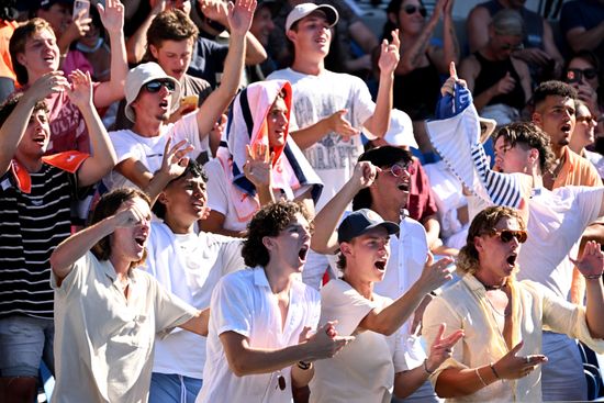 Spectators During Mens Doubles Quarter Final Editorial Stock Photo ...