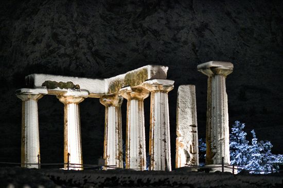 Ancient Temple Isthmia Temple Poseidon After Editorial Stock Photo ...