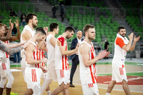 Players Crvena Zvezda Celebrate After Winning Editorial Stock Photo ...