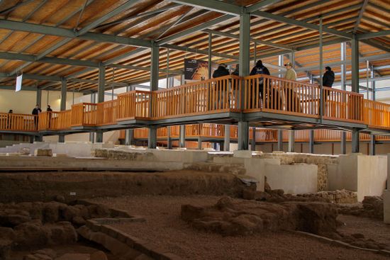 Visitors Roam Site Ancient Byzantine Church Editorial Stock Photo ...