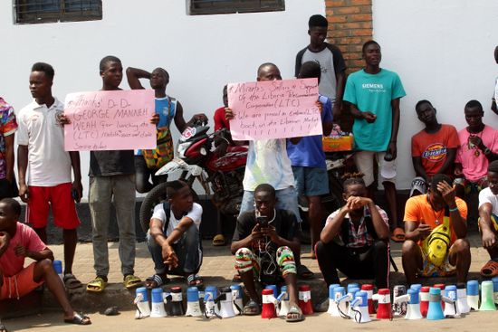 Youth Hold Placards During Grand Launch Editorial Stock Photo - Stock ...