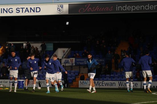 Tranmere Rovers Players During Prematch Warmup Editorial Stock Photo ...