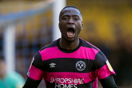Daniel Udoh Shrewsbury Town Celebrates After Editorial Stock Photo ...