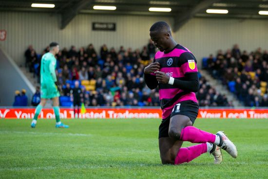 Daniel Udoh Shrewsbury Town Celebrates After Editorial Stock Photo ...