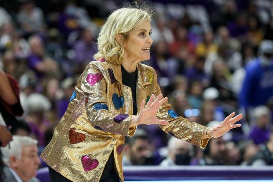 Lsu Head Coach Kim Mulkey Yells Editorial Stock Photo - Stock Image ...