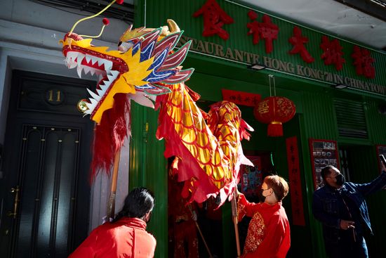 People Dragon Dance Costume Take Part Editorial Stock Photo - Stock ...