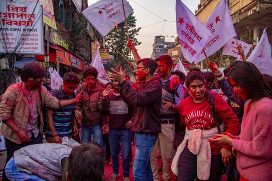 Student Fedaration India Protest Reopening School Editorial Stock Photo ...