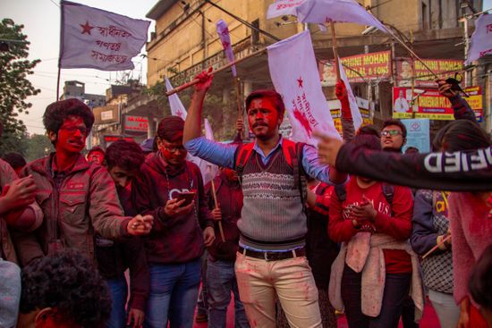 Student Fedaration India Protest Reopening School Editorial Stock Photo ...