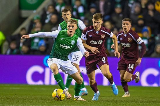 Hibs Jake Doylehayes Shields Ball Hearts Editorial Stock Photo - Stock ...