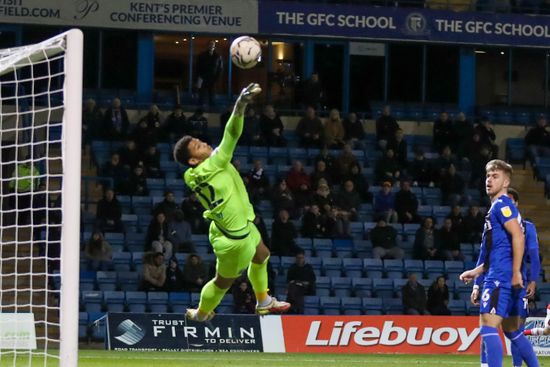 Gillingham Goalkeeper Aaron Chapman 12 Makes Editorial Stock Photo ...