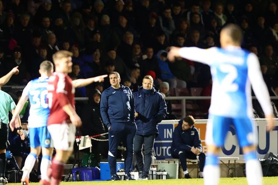 Barrow Afc Manager Mark Cooper Right Editorial Stock Photo - Stock ...