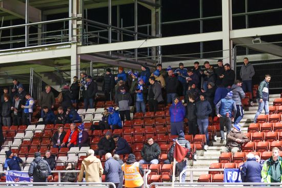 Afc Barrow Fans Take Their Seats Editorial Stock Photo - Stock Image ...