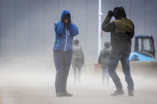 People Blown Wind Storm Corrie Rages Editorial Stock Photo - Stock ...
