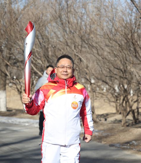Torch Bearer Mao Jiwen Runs Torch Editorial Stock Photo - Stock Image ...