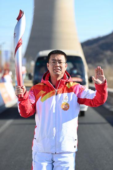 Torch Bearer Zhao Jun Runs Torch Editorial Stock Photo - Stock Image | Shutterstock