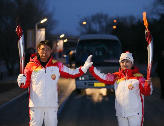 Torch Bearers Zhang Ying R Zhao Editorial Stock Photo - Stock Image ...