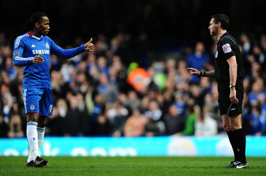 Didier Drogba Chelsea Gives Thumbs Referee Editorial Stock Photo ...