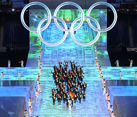 Olympic Delegation Germany Parade Into National Editorial Stock Photo ...
