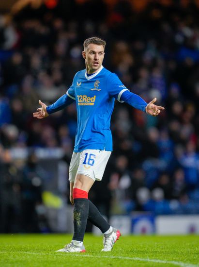 Aaron Ramsey Rangers On His Debut Editorial Stock Photo - Stock Image ...