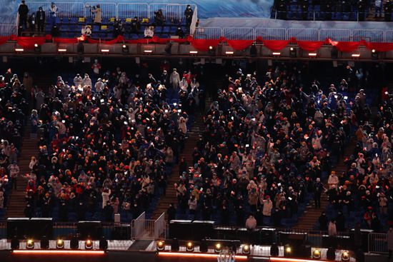 Spectators Beijing 2022 Olympic Winter Games Editorial Stock Photo ...