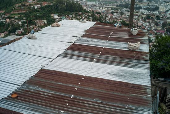 Sandbags Placed On Roof House Prevent Editorial Stock Photo - Stock ...