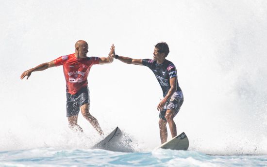 Kelly Slater Seth Moniz Pictured Kelly Editorial Stock Photo - Stock ...