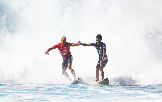 Kelly Slater Seth Moniz Pictured Kelly Editorial Stock Photo - Stock ...