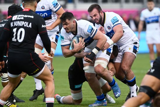Jaco Coetzee Bath Rugby Takes On Editorial Stock Photo - Stock Image ...