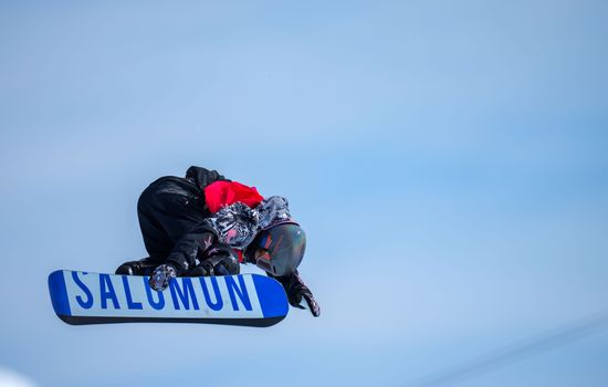 Sean Fitsimons Usa During Snowboarding Slope Editorial Stock Photo ...
