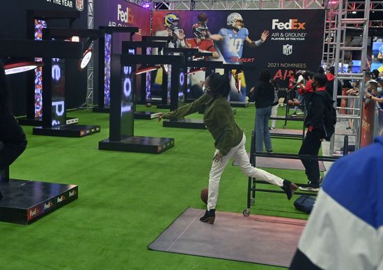 Visitors Immerse Themselves History Nfl Interactive Editorial Stock ...