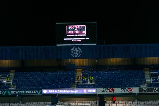 Qpr Led Message On Scoreboard Editorial Stock Photo - Stock Image ...