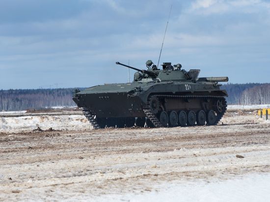 Russian Tank Army Conducts Exercises Moscow Editorial Stock Photo ...