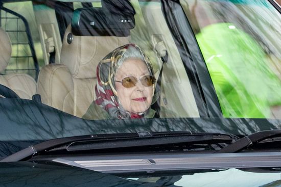 Queen Elizabeth Ii Driving Away Wood Editorial Stock Photo - Stock ...