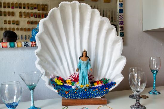 Religious Image Mermaid Shell Seen Inside Editorial Stock Photo - Stock ...