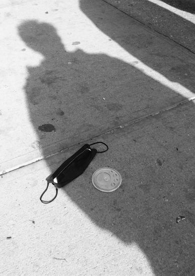 Person Walks By Discarded Face Mask Editorial Stock Photo - Stock Image ...