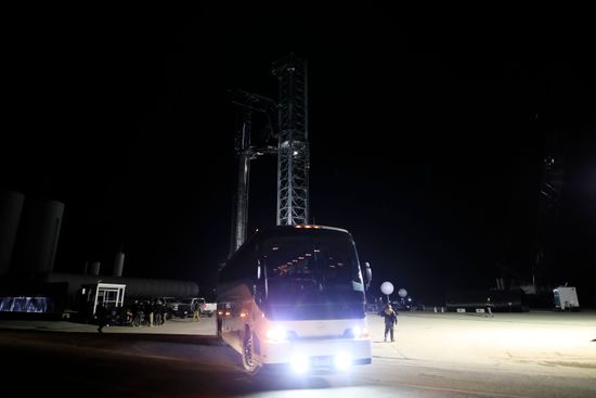 Bus Leaves Spacex Starship Launch Site Editorial Stock Photo - Stock ...