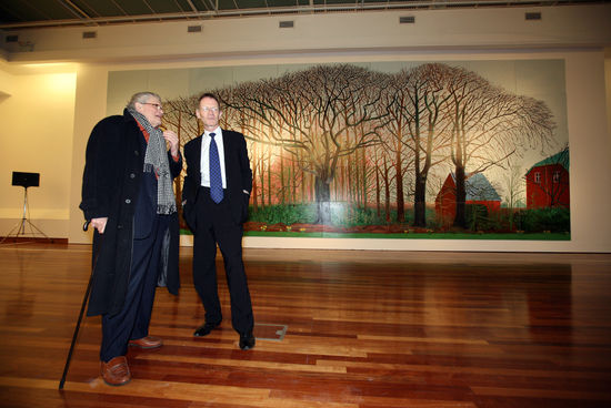 David Hockney Sir Nicholas Serota Bigger Editorial Stock Photo - Stock ...