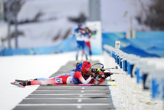 Amy Baserga Switzerland Competes During Biathlon Editorial Stock Photo ...