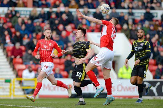 Swindon Town Jake Obrien 16 Defending Editorial Stock Photo - Stock ...
