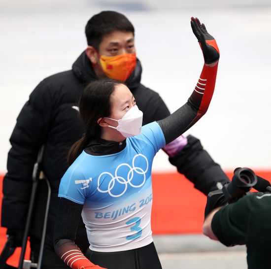Zhao Dan China Reacts During Skeleton Editorial Stock Photo - Stock ...