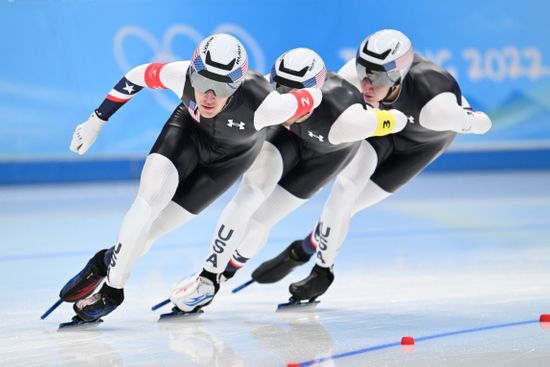 Usa Team Group Usa Speed Skating Editorial Stock Photo - Stock Image ...