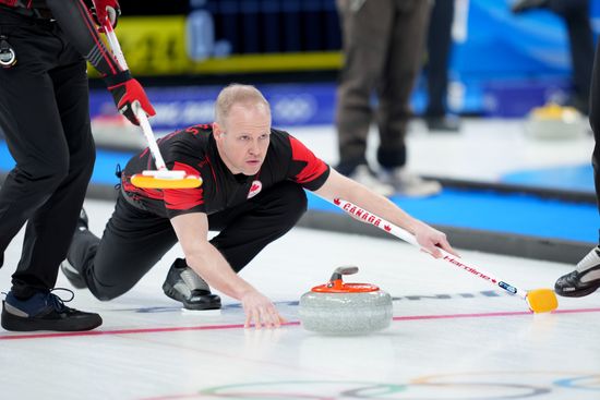 Mark Nichols Canada Competes During Curling Editorial Stock Photo ...