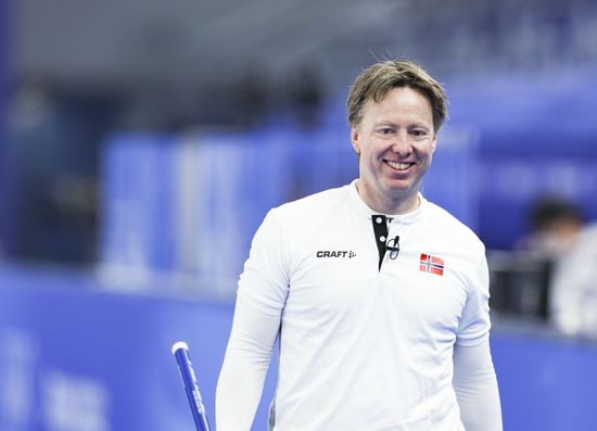 Torger Nergaard Norway Reacts During Curling Editorial Stock Photo ...