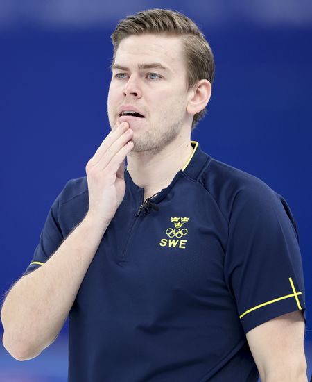 Christoffer Sundgren Sweden Reacts During Curling Editorial Stock Photo ...