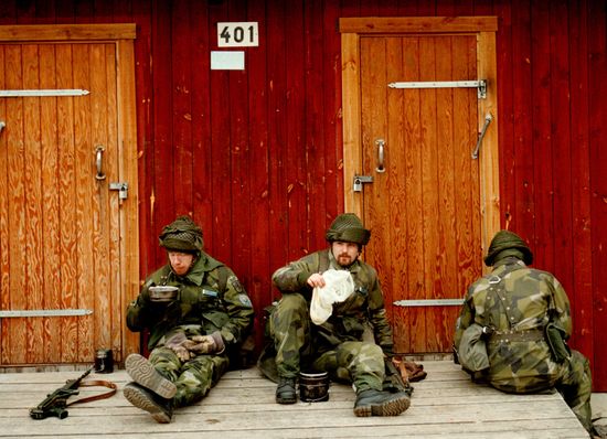 Conscripts During Lunch Time Th Swedish Editorial Stock Photo - Stock ...
