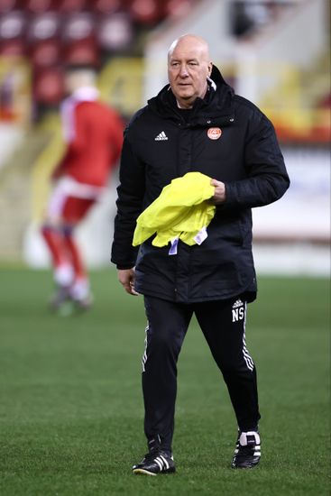 Aberdeen Coach Neil Simpson During Cinch Editorial Stock Photo - Stock ...