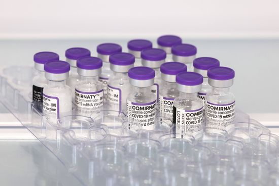 Bottle Reserve Pfizer Biontech Vaccination Center Editorial Stock Photo ...